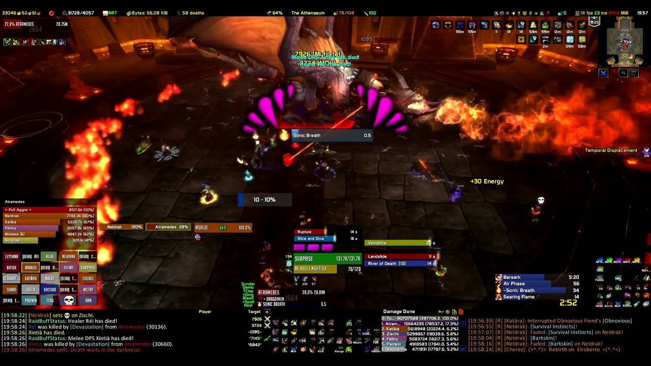 WoW - Anathema vs Atramedes Heroic 25man - Rogue PoV - YouTube
