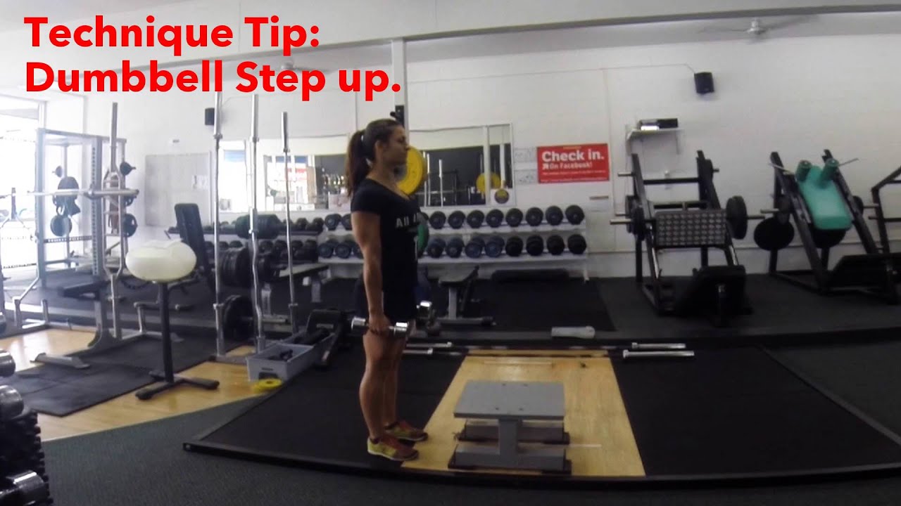TECHNIQUE TIP: Dumbbell Step up. - YouTube