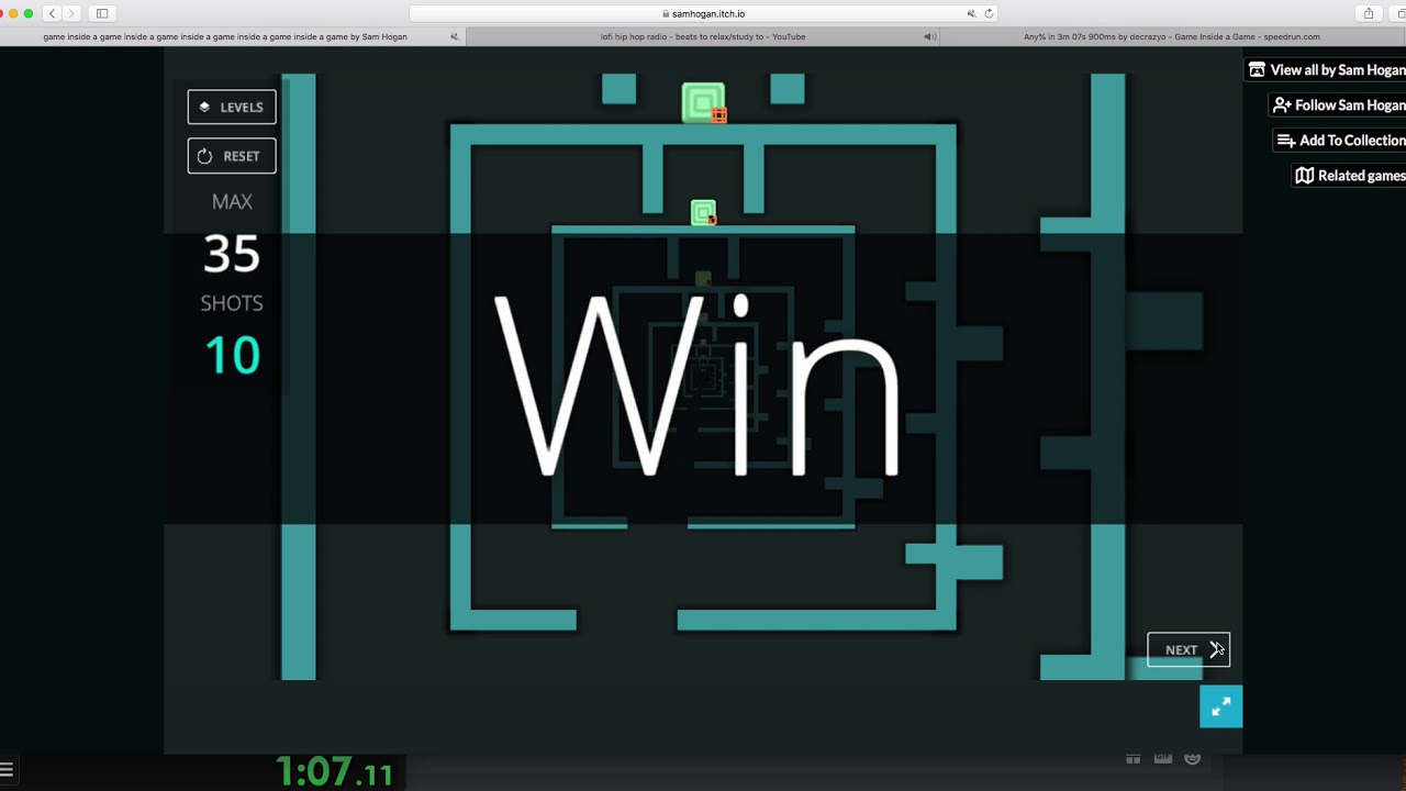 [Former Any% Web World Record] Sam Hogan's Game Inside a Game Any% Web ...