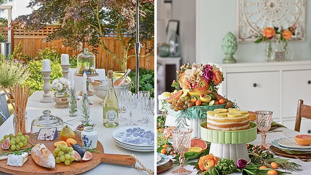 Elegant and Easy Summer Table Decorations | Charming Summer Tablescapes ...