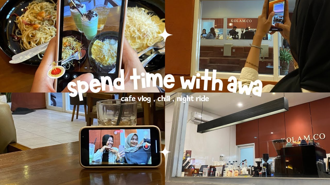 SPEND A DAY WITH AWA : cozy cafe, story time, night ride🙆🏼‍♀️🍝⭐️ - YouTube