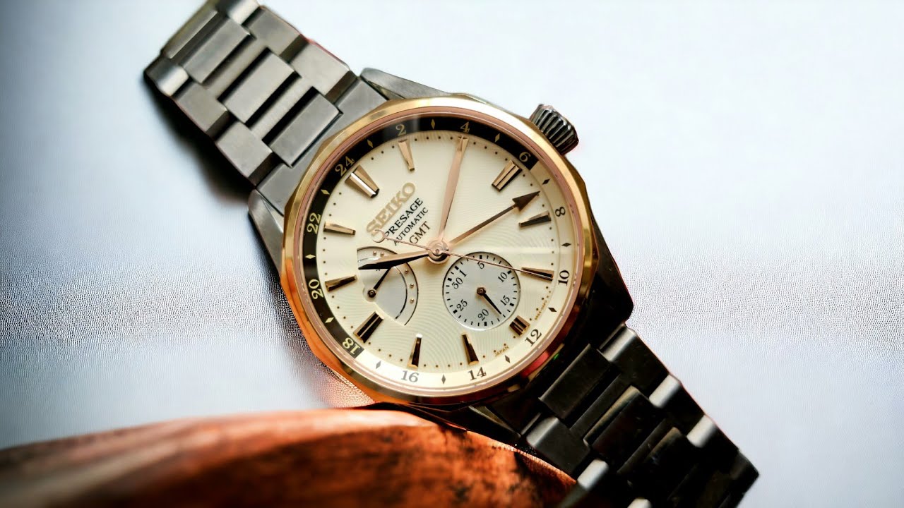S.e.i.k.o Presage Titanium GMT SARF012 - YouTube