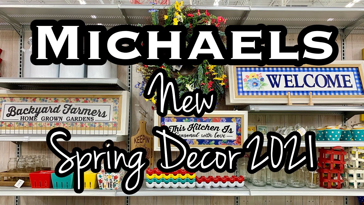 MICHAELS NEW SPRING DECOR 2021 • SHOP WITH ME! - YouTube