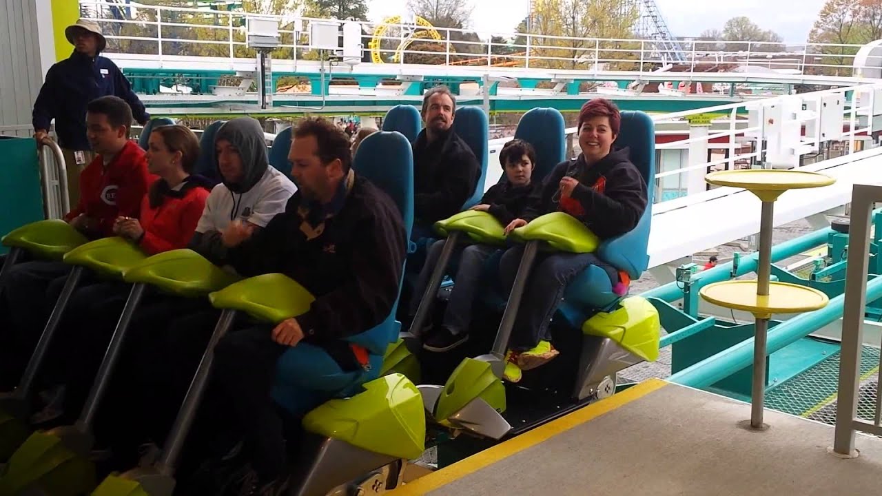 Fury 325 station view of incoming train @ Carowinds - YouTube