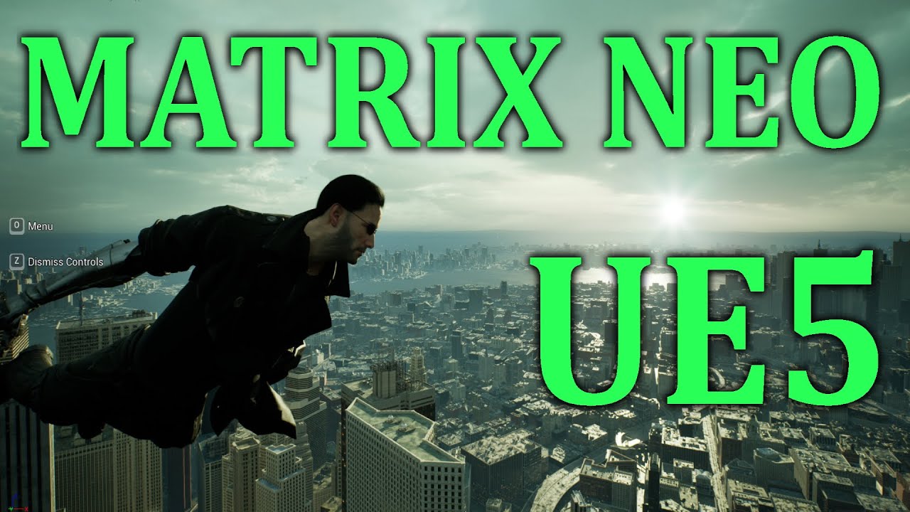 Unreal Engine 5 - Matrix Neo mod Gameplay Big City Flying - UE5 - YouTube