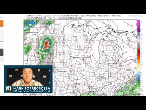 Michigan Weather Forecast  - Tuesday, August 11, 2020