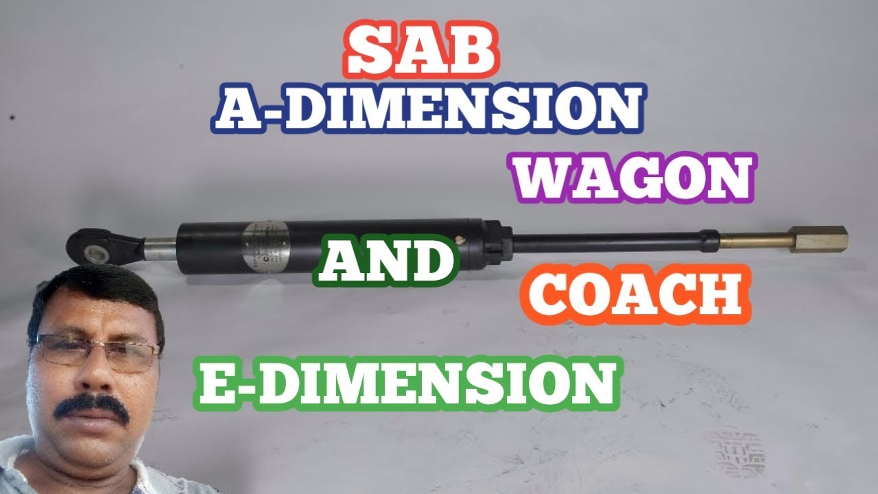 SAB.A&E DIMENSION AIR BRAKE SYSTEM EXPLAIN BY #RAILWAYMECHANICALINFO.B ...