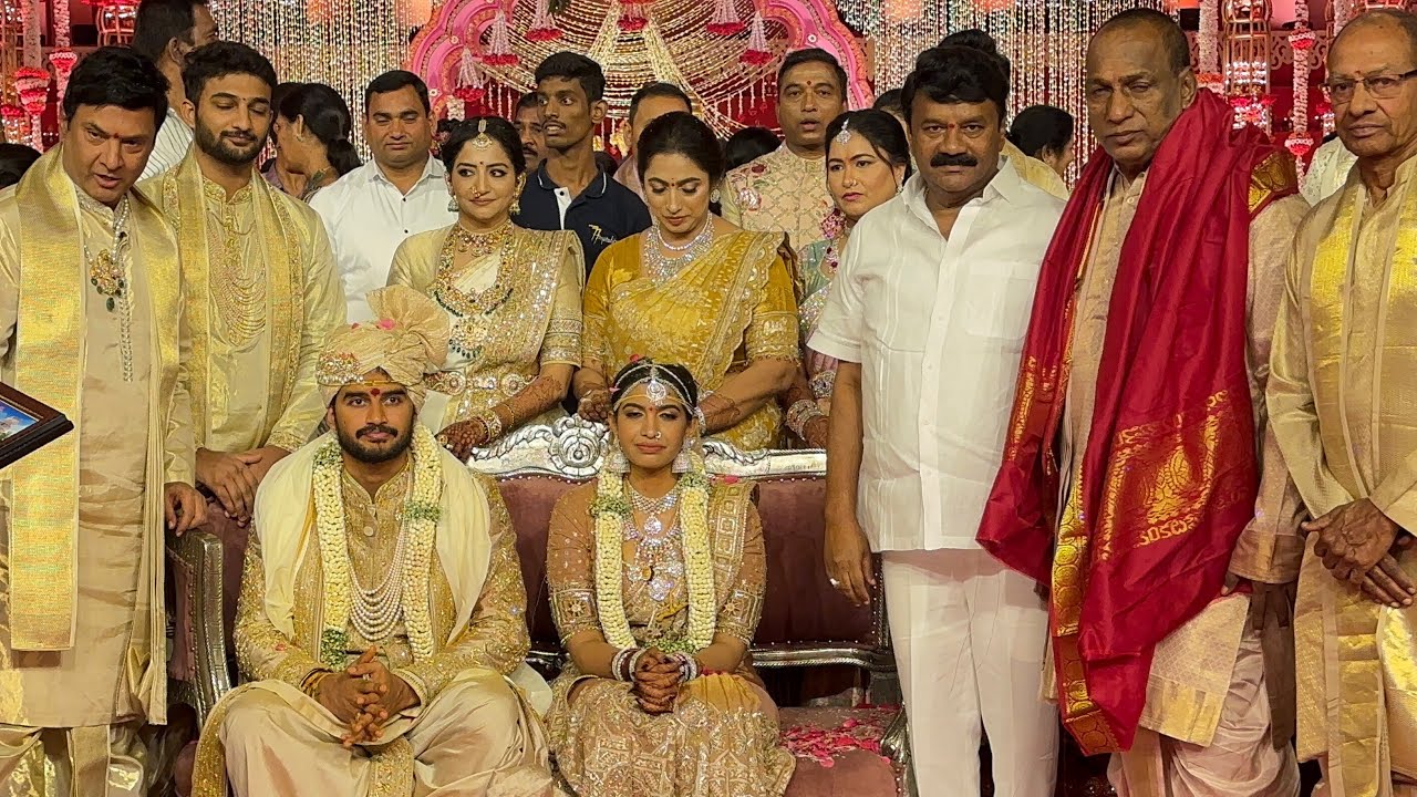 malla reddy grand daughter wedding | Marri rashekar reddy daughter ...