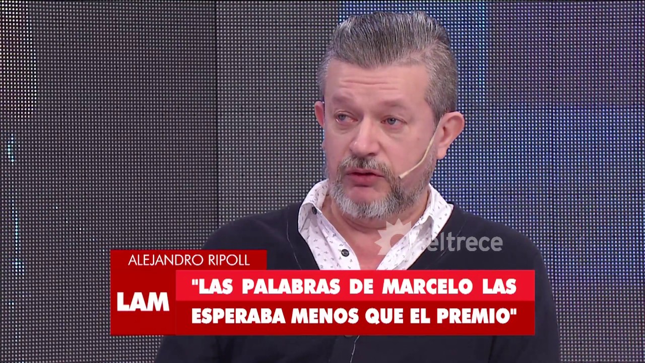 Alejandro Ripoll se emocionó en vivo - YouTube