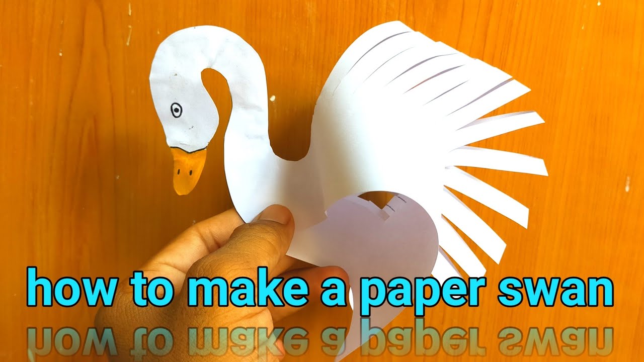 how to make a paper swan origami - YouTube