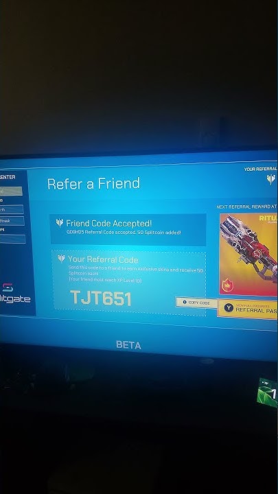 Splitgate Referral code - YouTube