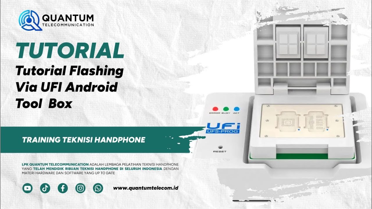 Tutorial Flashing Via UFI Android Tool Box - YouTube