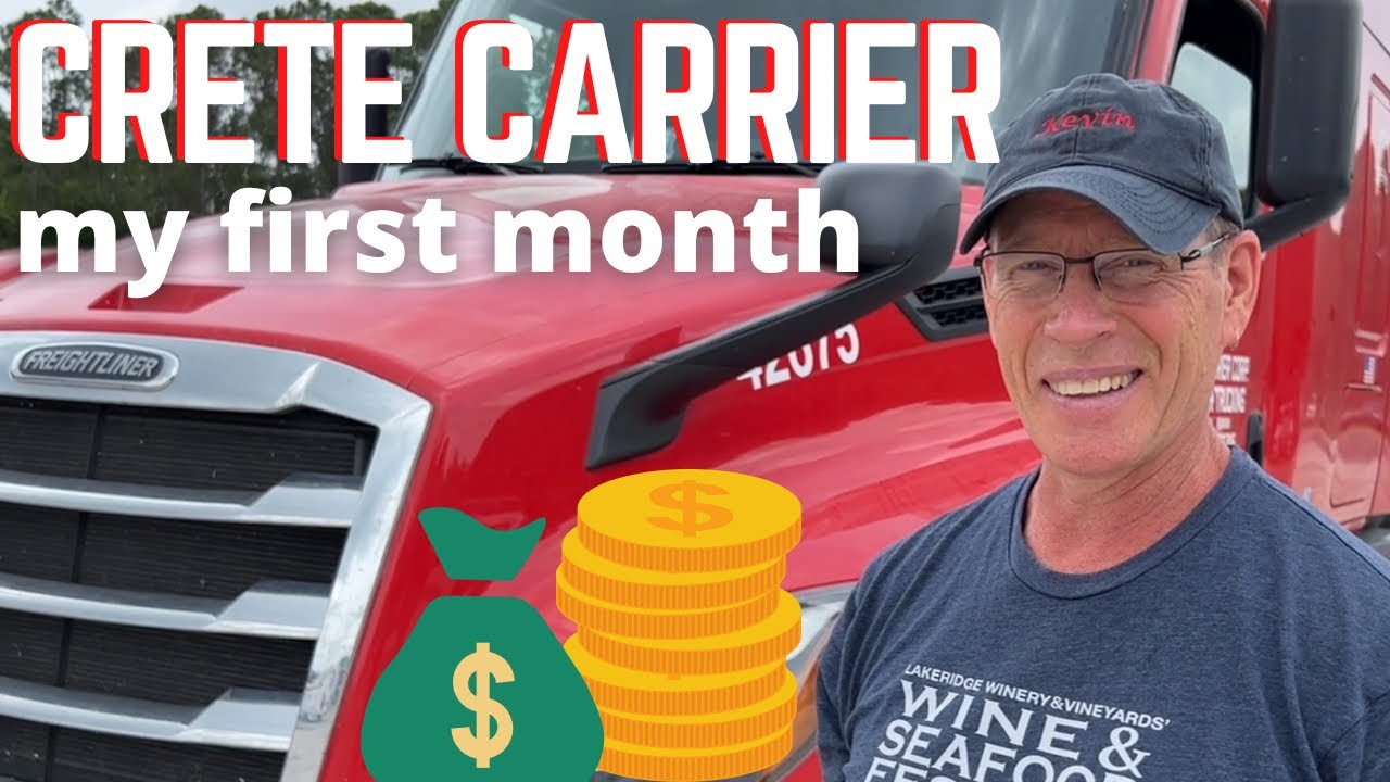 MONEY in Trucking - My First Month with CRETE CARRIER - YouTube