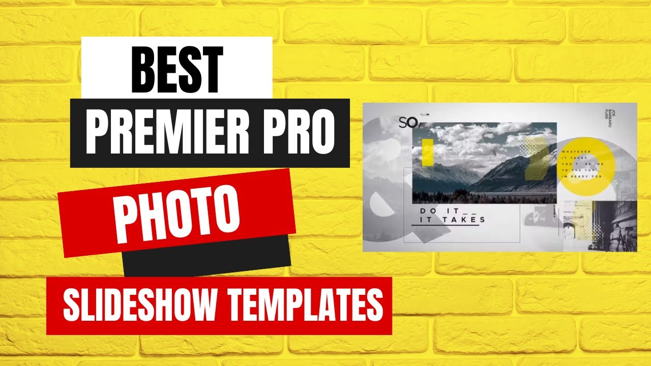 🔶5 Best Photo Slideshow Templates for Premiere Pro - YouTube