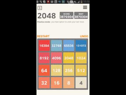 2048 max score - YouTube