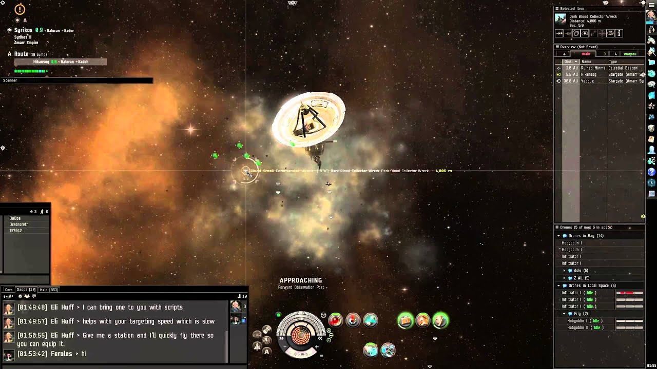 EVE Online Commander Spawn Dark Blood Collector #6 - YouTube