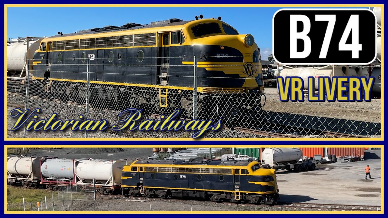 B74 Diesel | VR Livery (Victorian Railways) | Heritage Loco in 2022 in ...