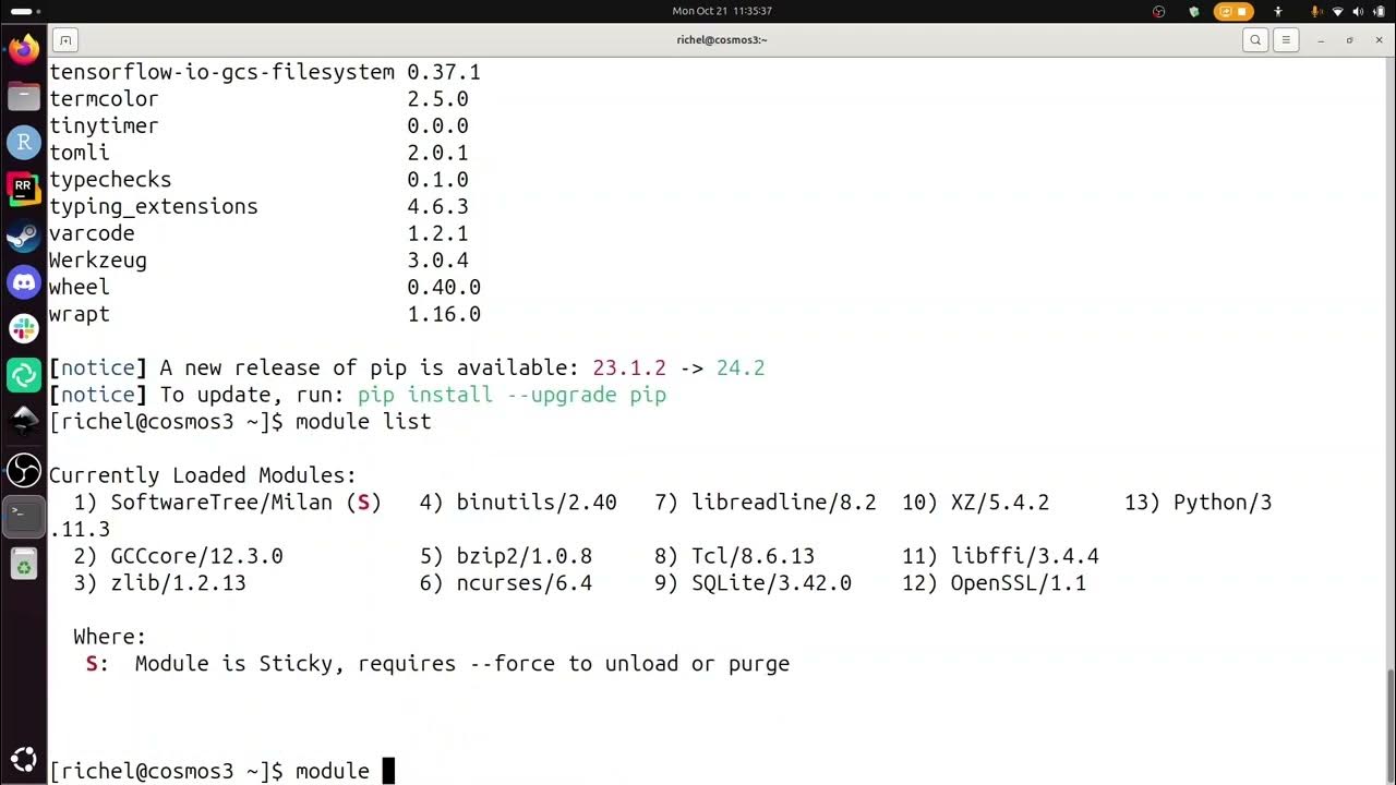 Using Python Packages At Lunarc's Cosmos - Youtube