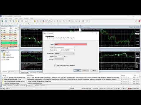 How To Set Up A MetaTrader 4 Account – Part 2 - YouTube