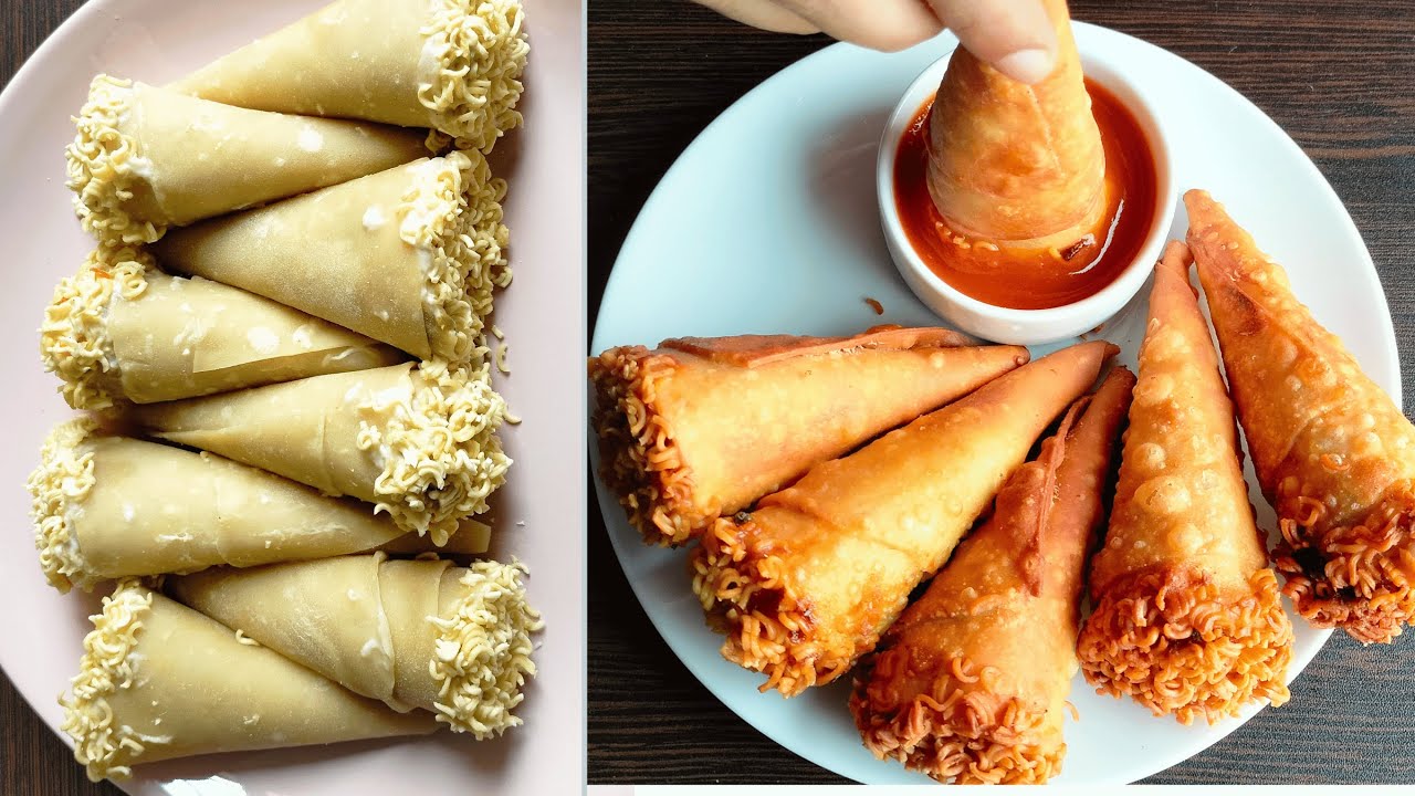 Cheese chicken cone | Spicy chicken cone recipe | New snacks recipe ...
