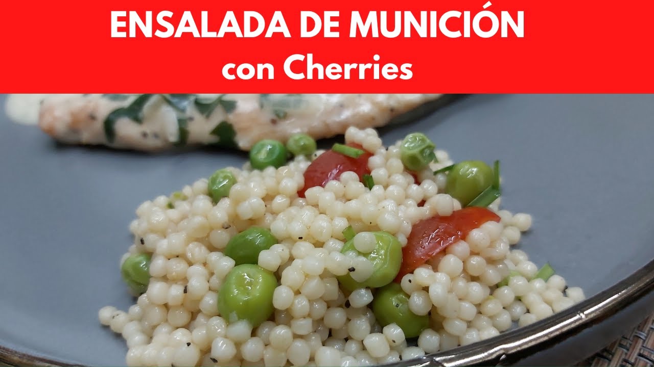 Ensalada de pasta de munición con cherries.- RecetasdeLuzMa - YouTube