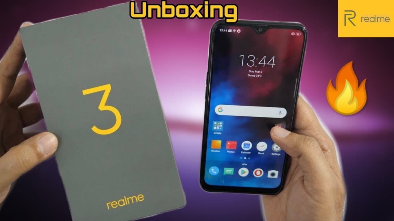 Realme 3 Unboxing (Radiant Blue) - YouTube
