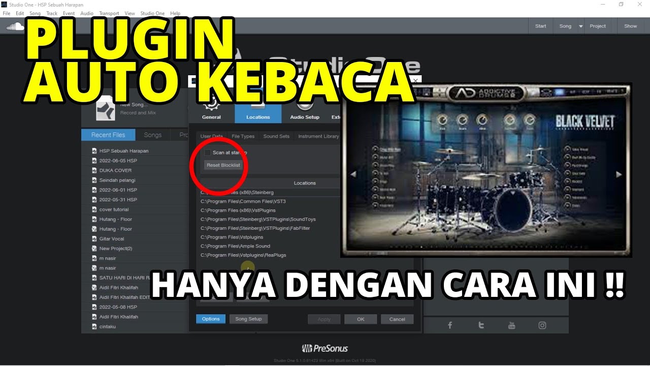 FIX ISSUE PLUGIN TIDAK MUNCUL / TIDAK TERDETEKSI DI STUDIO ONE SETELAH ...