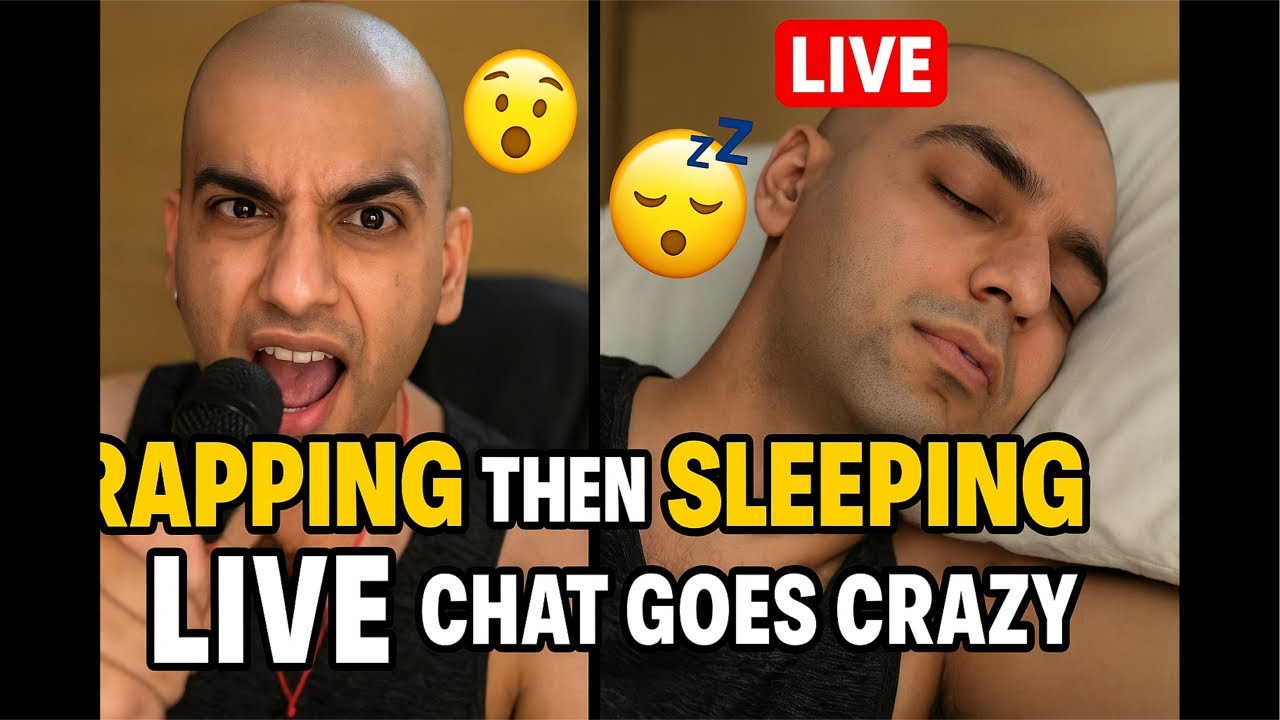 Rapping Then Sleeping LIVE 😱🎤😴 Chat Goes Crazy - YouTube