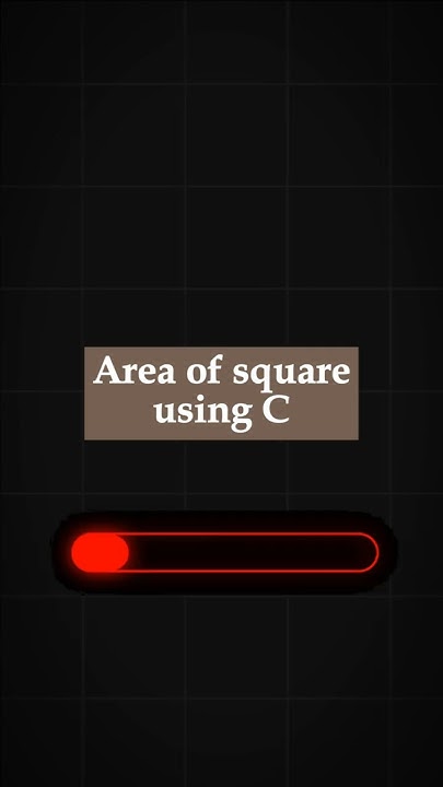 C Programming | Area of Square |#shorts #short #coding - YouTube