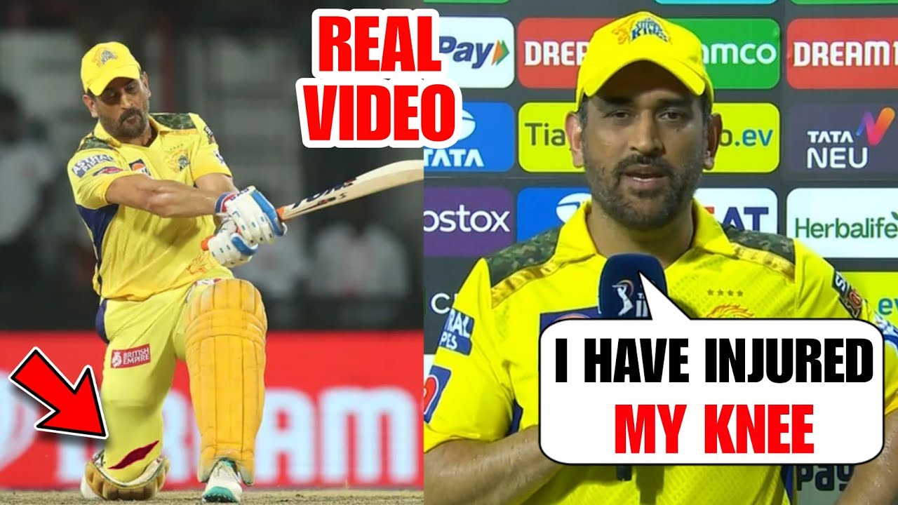 MS Dhoni knee INJURY updates. CSK vs RCB Highlights 2023. CSK vs RCB ...