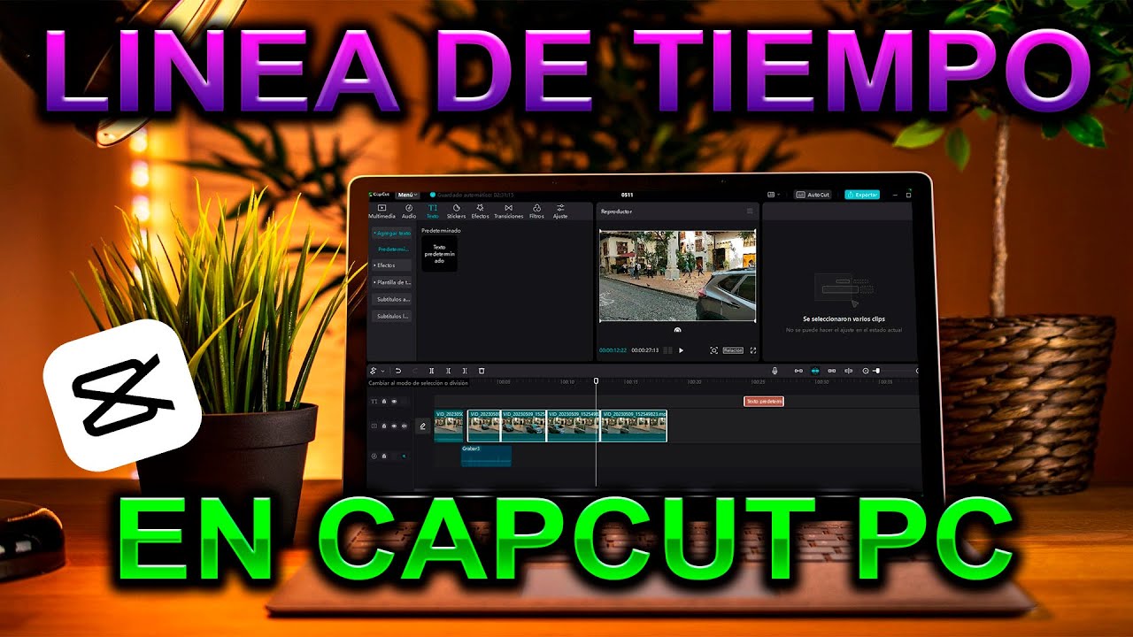 Como usar la Linea de Tiempo en Capcut para computadora#6 - YouTube
