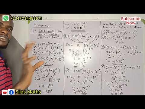 How to Multiply and Divide numbers in Standard Form - YouTube