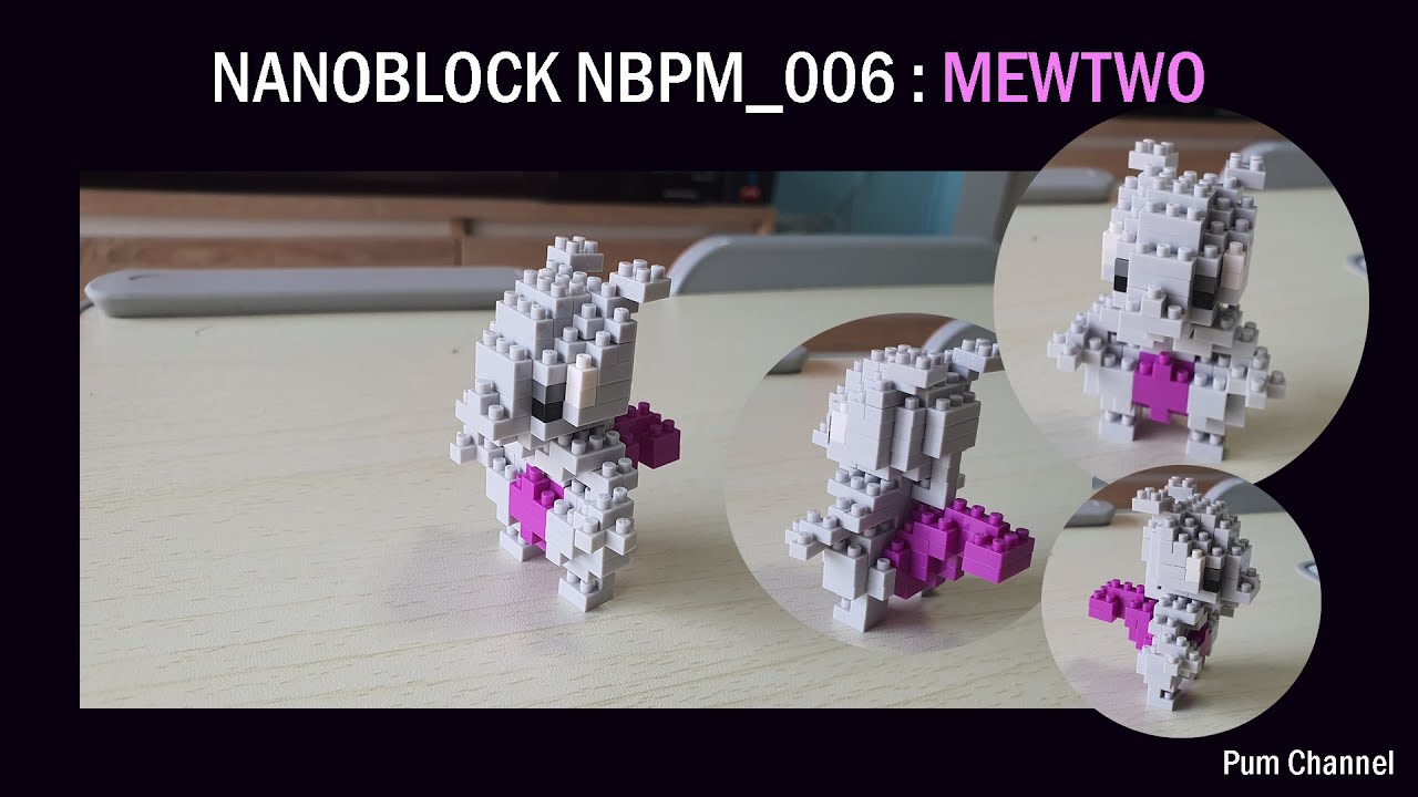 [Nanoblock Pokemon] EP.2 ♥️ต่อมิวทู NBPM_006 mewtwo - YouTube