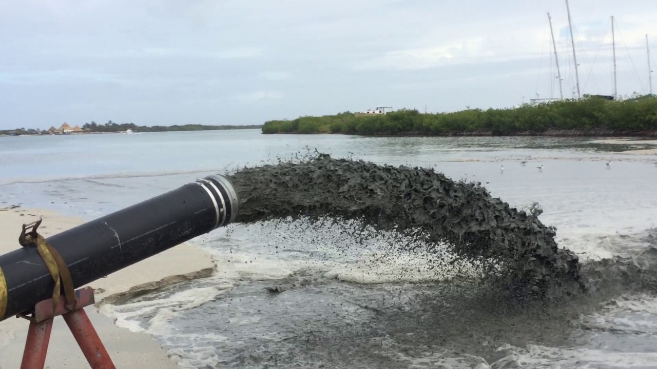 Beach Restoration with an IMS Model 7012 HP Versi-Dredge® - YouTube
