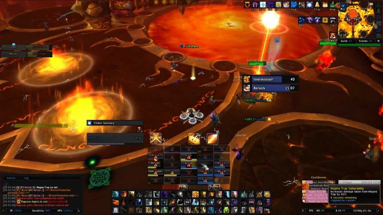 Heroic Ragnaros 25 Wipe (ph2) - YouTube