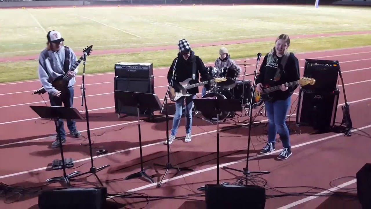 "Paranoid" High School Half Time Show - YouTube