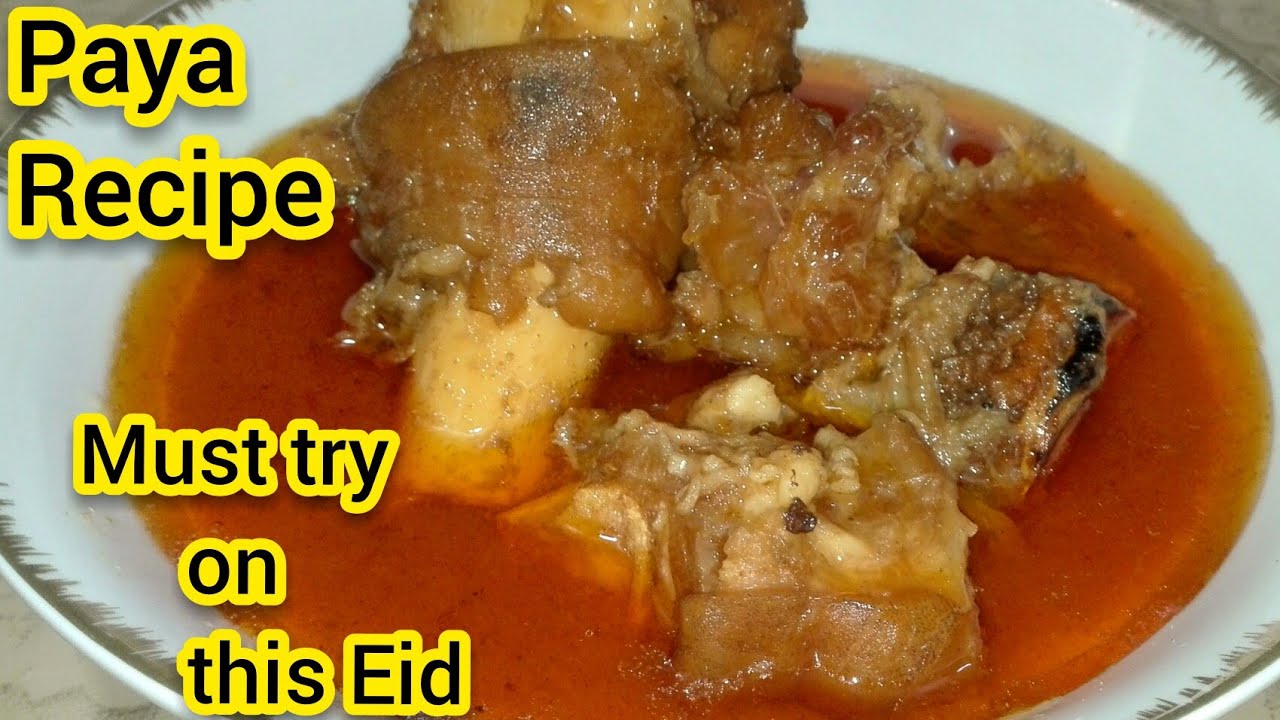 Beef paya recipe | beef trotters recipe| bare paye recipe - YouTube