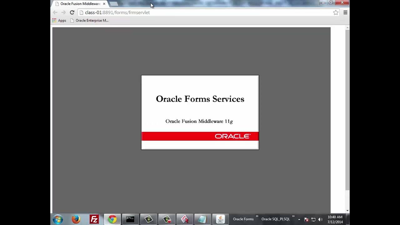 Forms Class02 Oracle 11g Tutorial Youtube