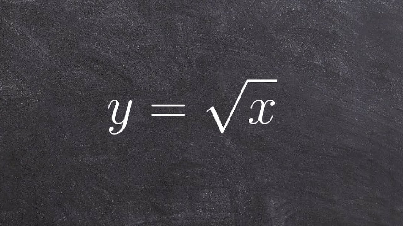 Learn the basics for graphing the parent graph of a radical equation ...