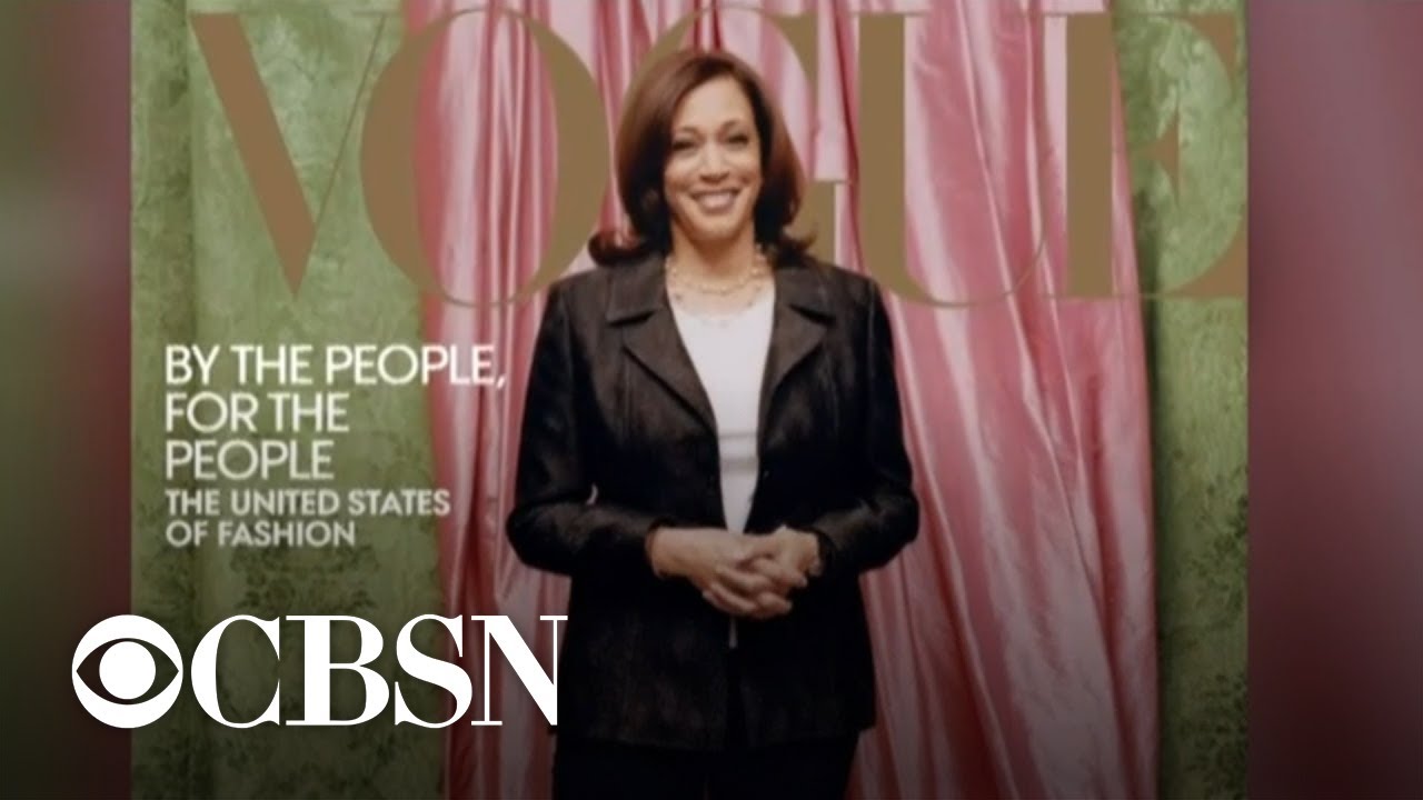 Kamala Harris' Vogue cover photo sparks controversy - YouTube