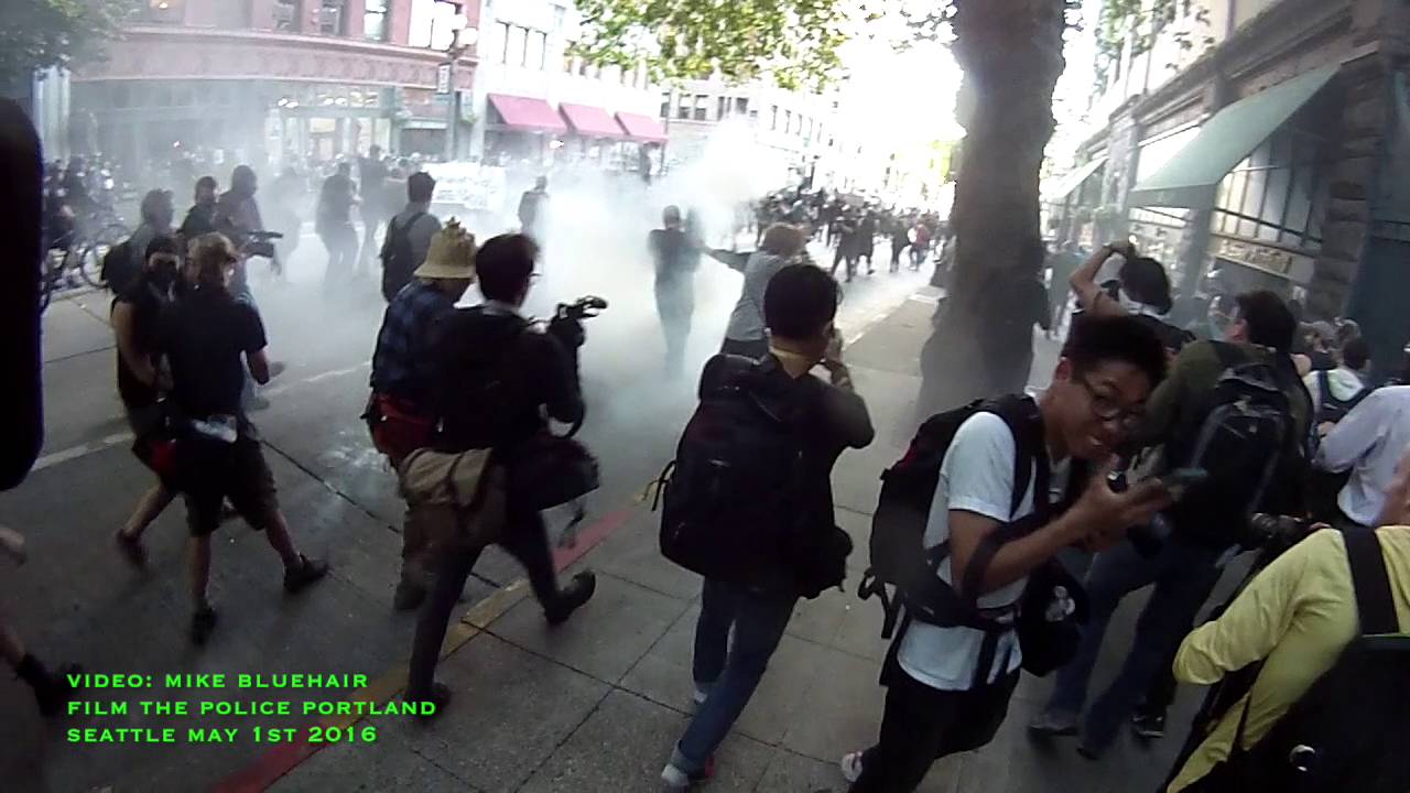 Blast Ball Crowd Control Seattle Police - YouTube