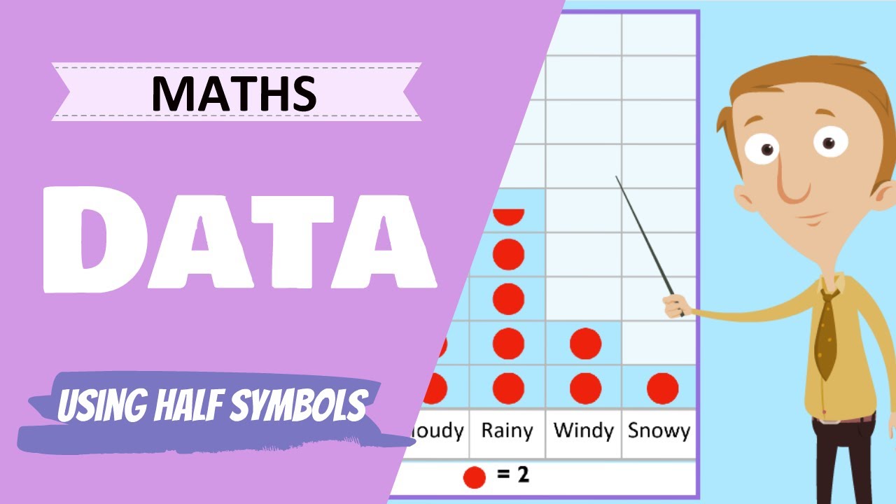 Data - Using half symbols (Primary School Maths Lesson) - YouTube