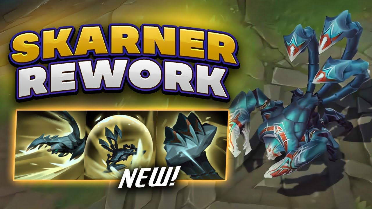 NEW Skarner Jungle Indepth Gameplay Guide After Buffs | Tank Scorpian ...