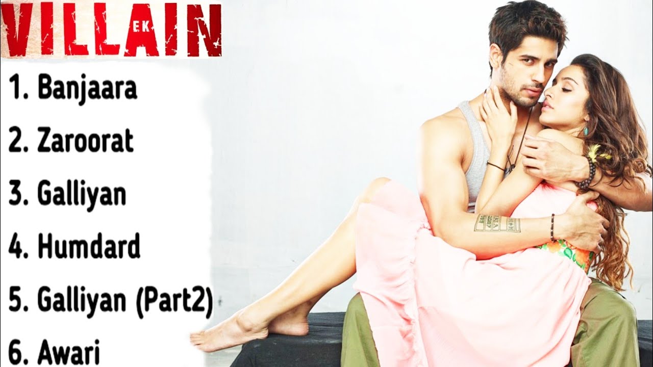 Ek Villain Movie All Song Audio Jukebox | Riteish Deshmukh , Sidharth ...