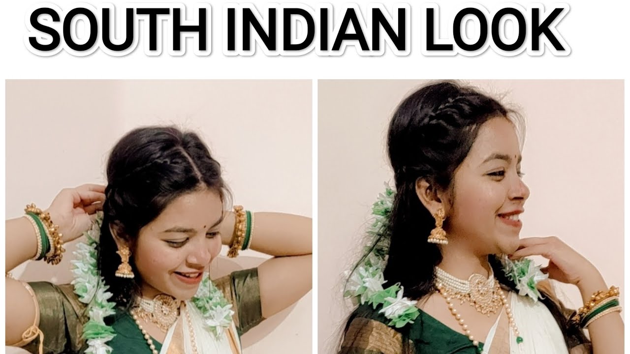 south indian look for girls😍 south indian look for traditional day 😘 ...