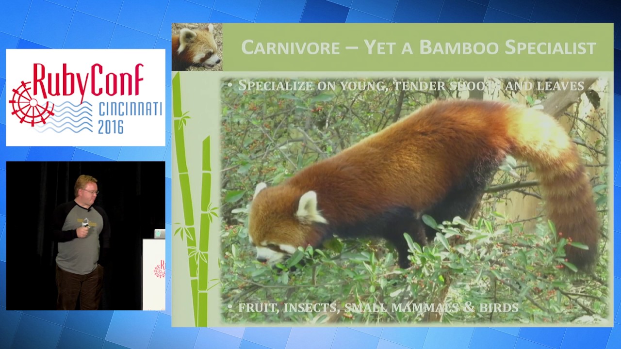 RubyConf 2016 - Ruby, Red Pandas, and You by Sean Marcia - YouTube