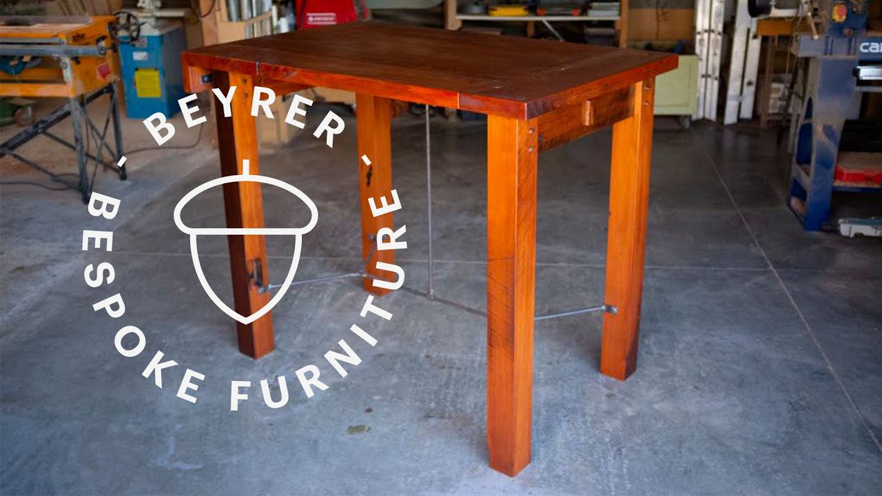 MAKING A RUSTIC RIMU & STEEL BAR LEANER - YouTube