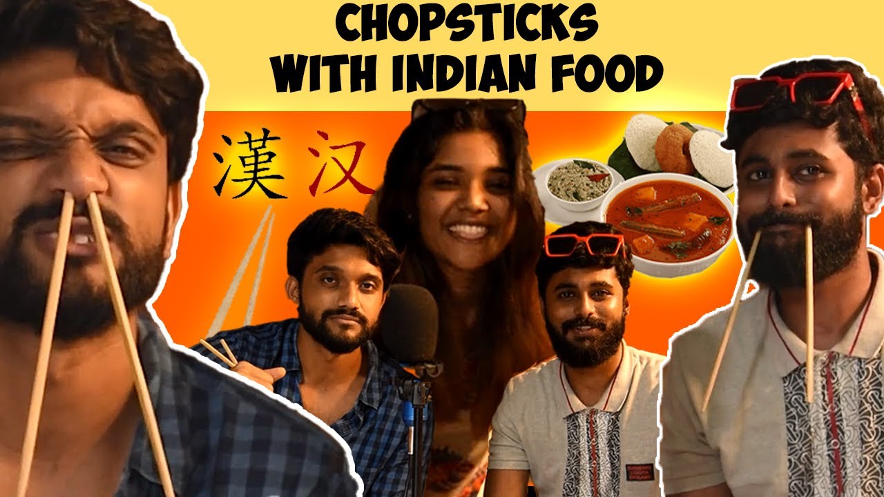 We had Indian food with Chop sticks | Chop stick Challenge - YouTube