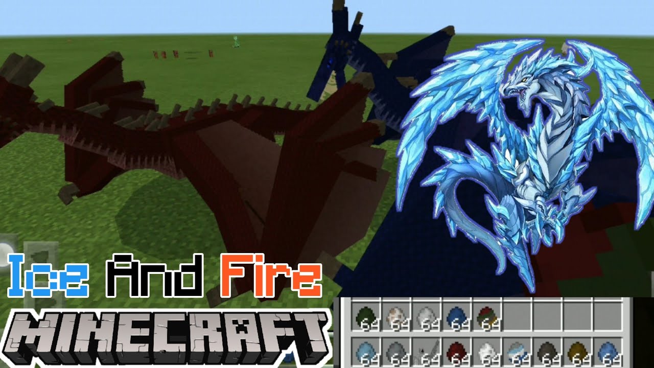 Addon ice and fire in Minecraft pe - YouTube