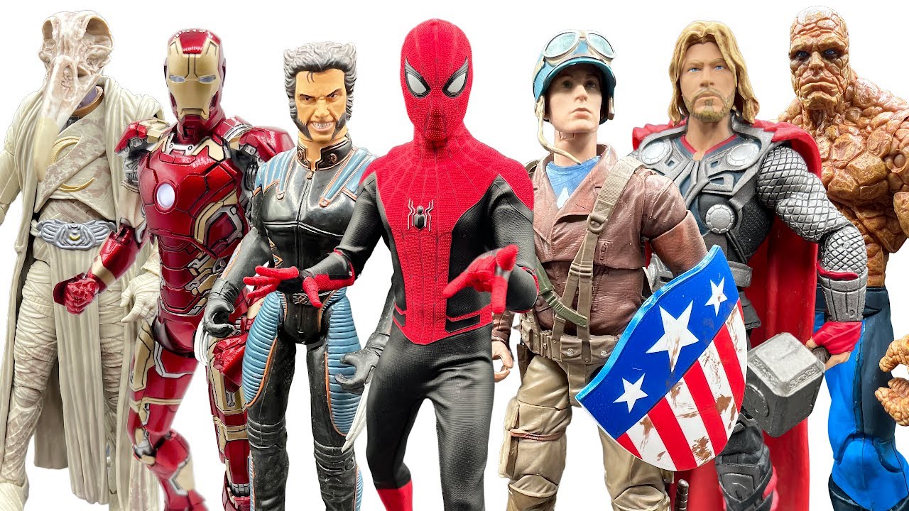 MEGA Marvel Movie Figures Collection - from Pre-MCU thru Phase 4 - YouTube